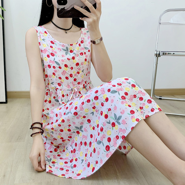 2024 new summer style petite short outer wear cotton silk dress ...