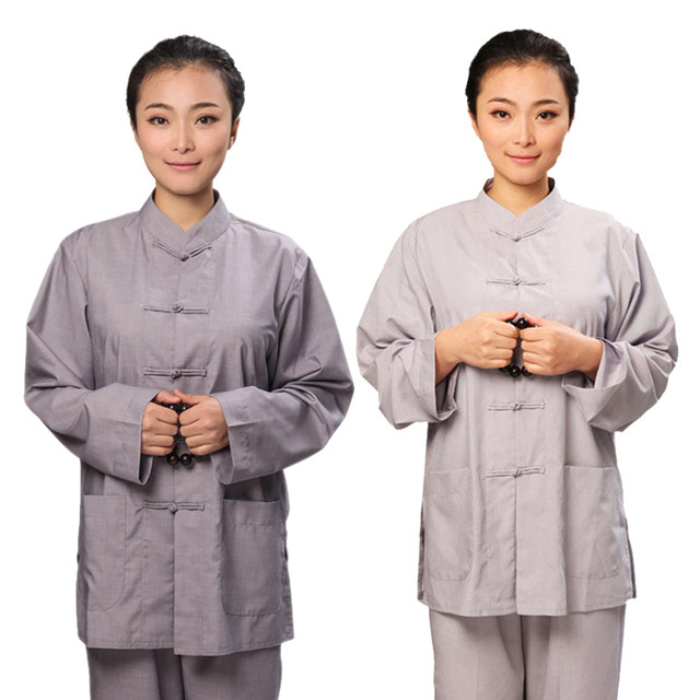 Hongtong lay Buddhist suit for women in autumn Zen meditation clothes ...
