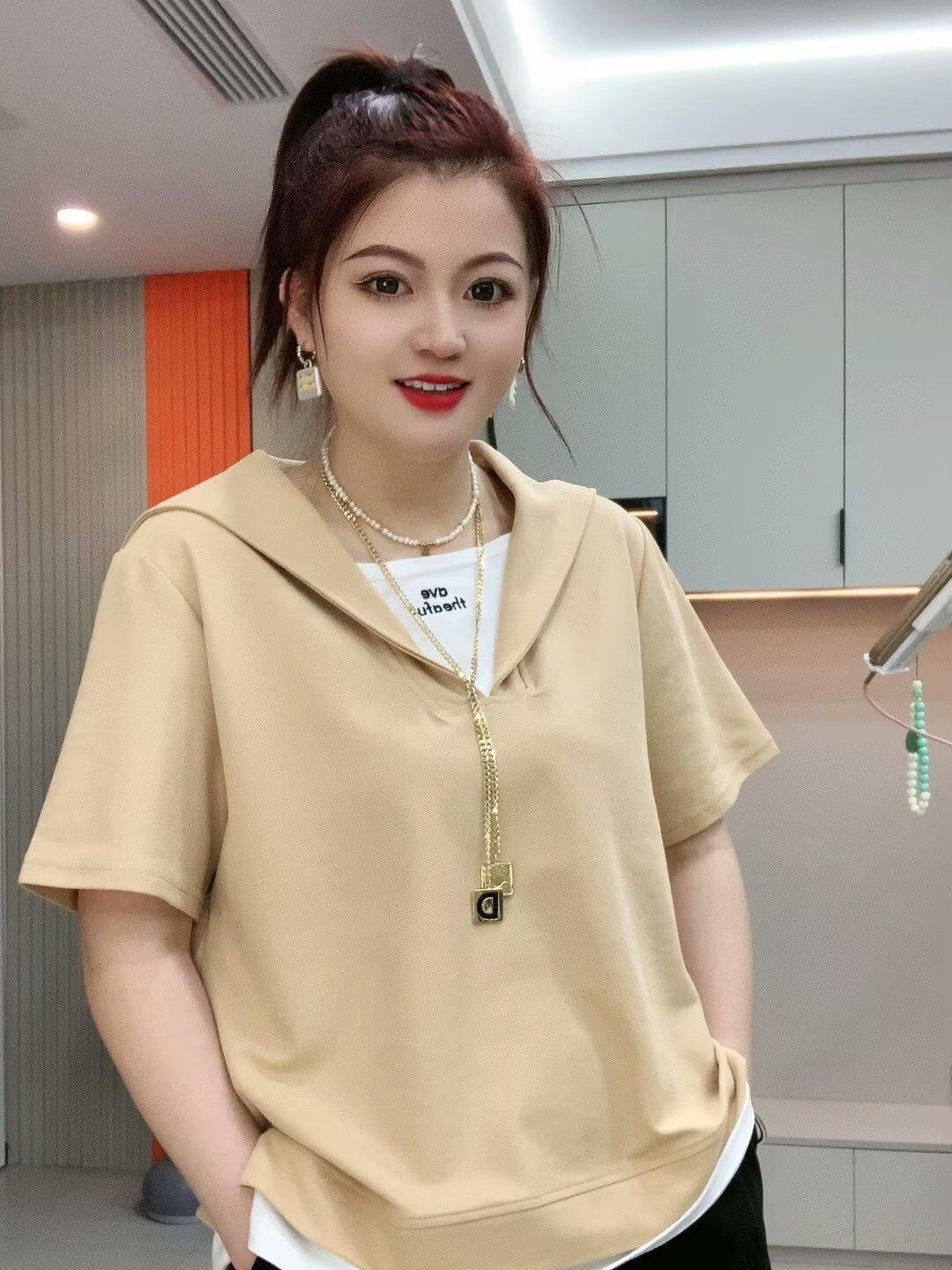 Fat MM Women's Summer Summer New Leisure Fashion Positive Short ...