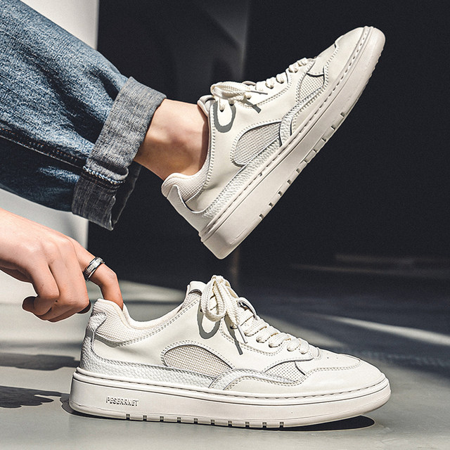 Summer shoes for men 2024 new genuine leather trendy versatile casual ...