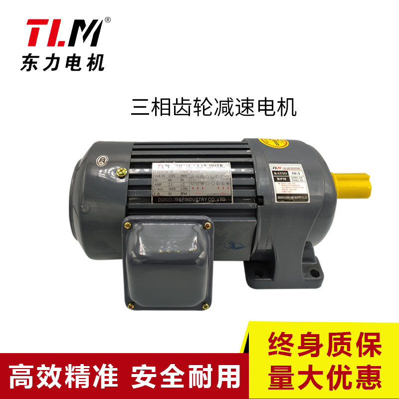 มอเตอร์ลดเกียร์สามเฟส Dongli - 100W-3700W