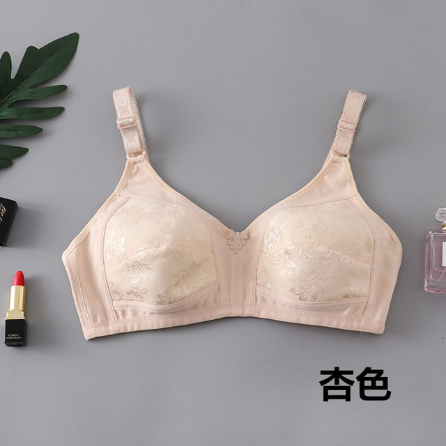 Summer thin mother's cotton bra for middle-aged and elderly women's ...