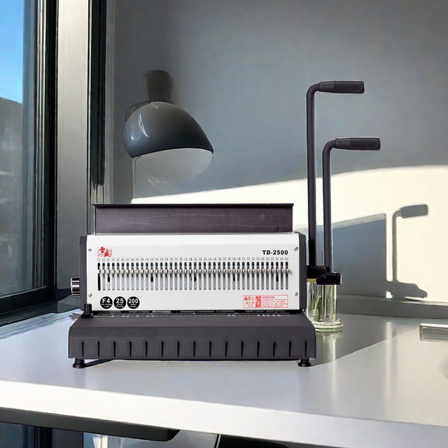 Binding machine punching machine heavy double coil iron ring 23 square hole binding machine 40 ...