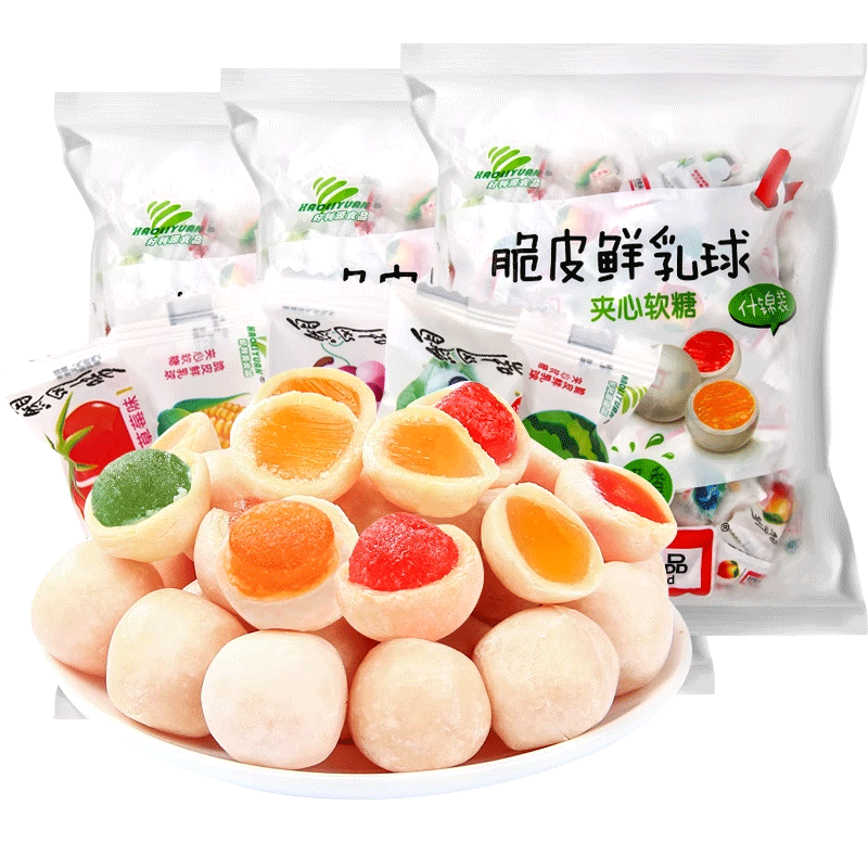 Hao Liyuan Crispy Fresh Milk Balls Fruit Conspication Flequania Wedding ...