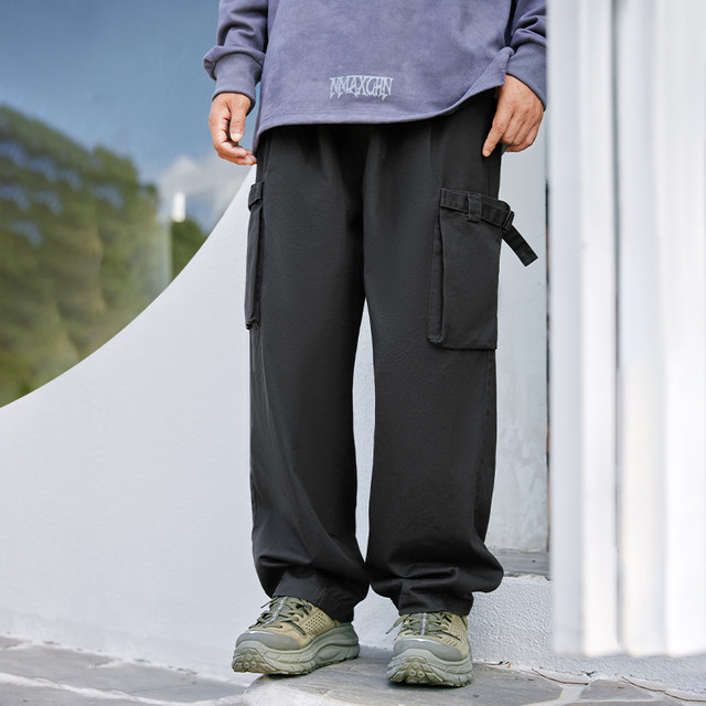 NMAX plus size men's fashion brand autumn new three-dimensional pocket ...