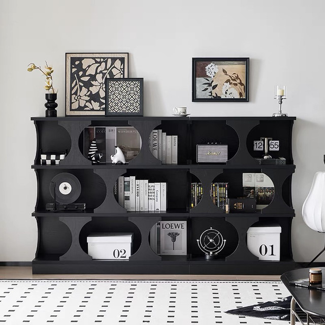 Customized French retro bookcase dwarf scripts landing combination ...