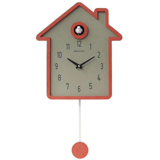 Cuckoo wall clock children's cartoon living room creative cute bird ...