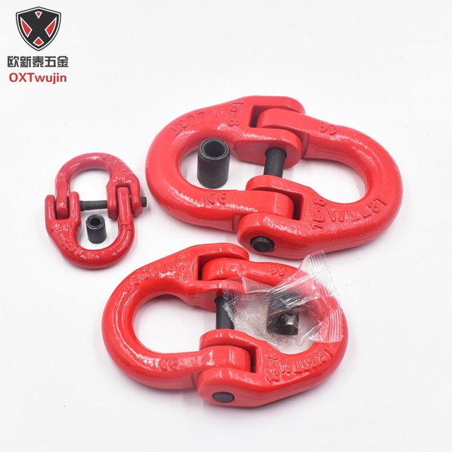 High-strength lifting butterfly buckle double-ring chain buckle G80 ...