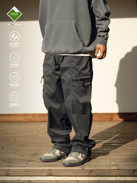 UNF outdoor Teflon Dupont three-proof overalls laminated multi-pocket ...