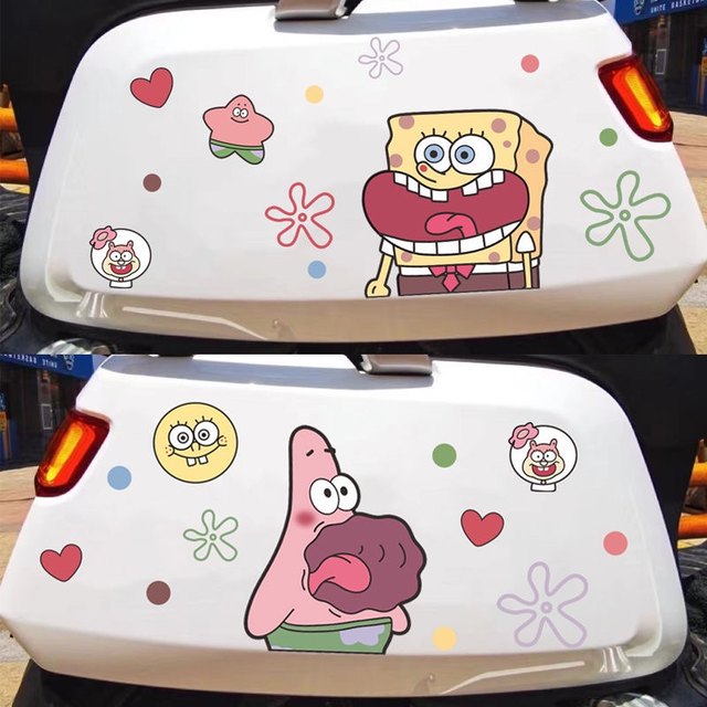 SpongeBob SquarePants Pai Daxing car cover scratch stickers electric ...