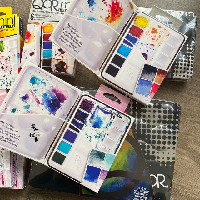 American QOR watercolor pigment solid watercolor tube 5ml formal basic ...