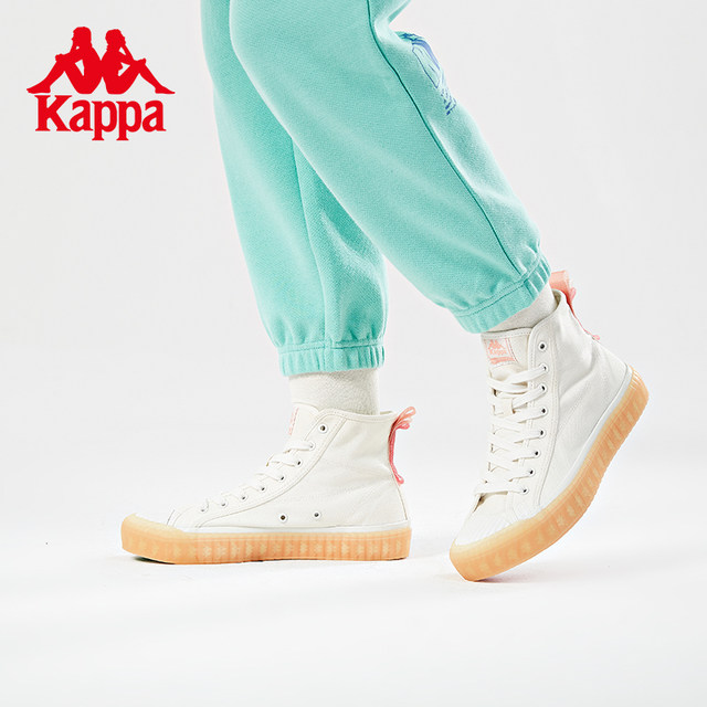 Kappa Kappa string label canvas shoes new men's and women's high-top ...