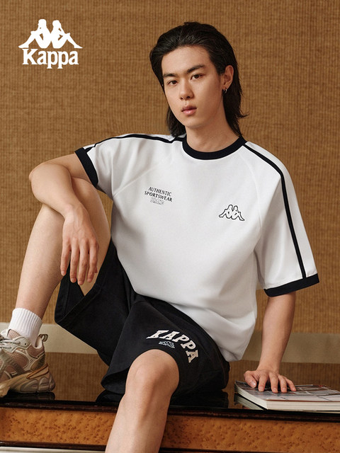 Kappa Kapa back to back retro short-sleeved 2025 new men's summer sports T-shirt couple's half ...