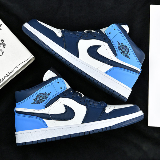 Putian AJ men's shoes high top spring AJ1 obsidian slab shoes men's ...