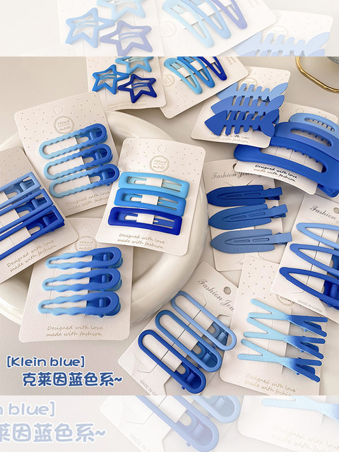 Klein Blue Hair Clip Summer Side Clip for Bangs and Forehead Hair 2023 ...