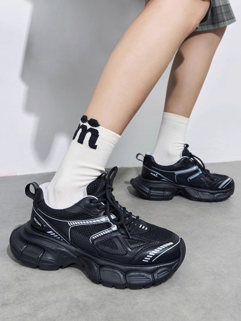 Extra large size men's shoes 45 spring mesh breathable dad shoes 46 ...