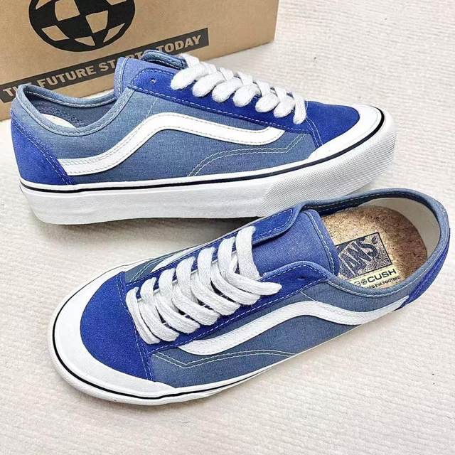 Vans Style 136 Decon Vr3 SF casual low top sneakers blue and white ...
