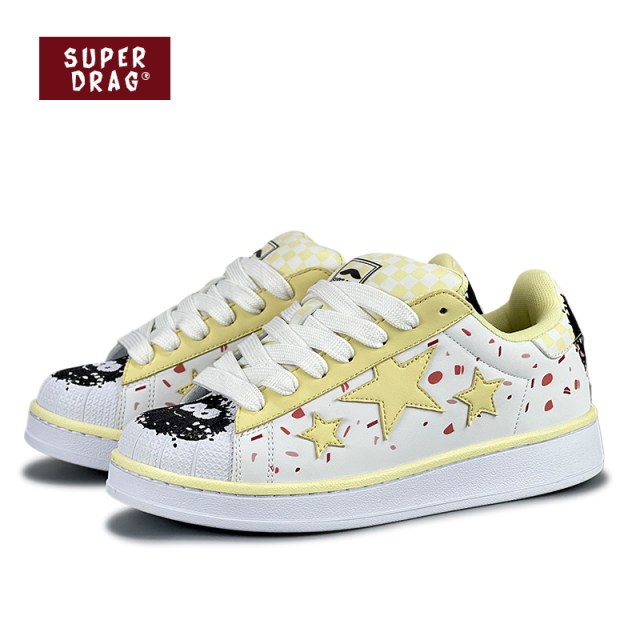 Super cool SUPERDRAG2024 new Japanese style cream yellow shell toe ...