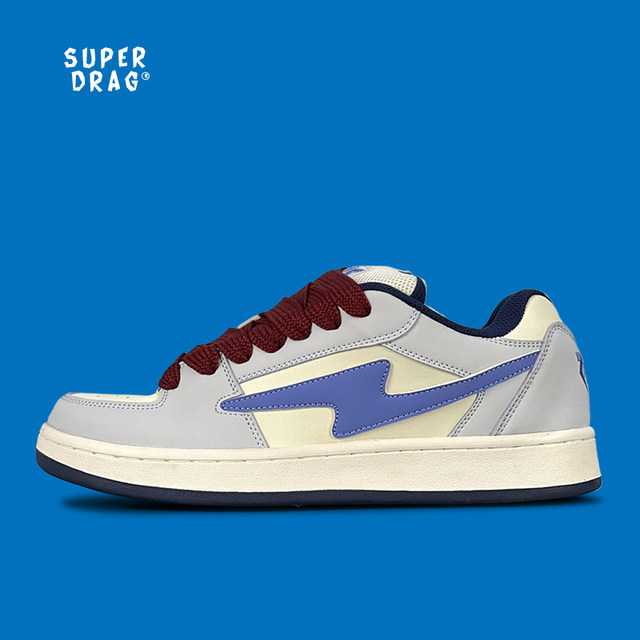 Super cool SUPERDRAG bread shoes original lightning design low-cut ...