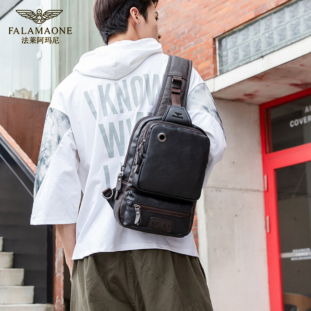 Authentic Falai Armani chest bag men's small backpack 2023 new fashion ...