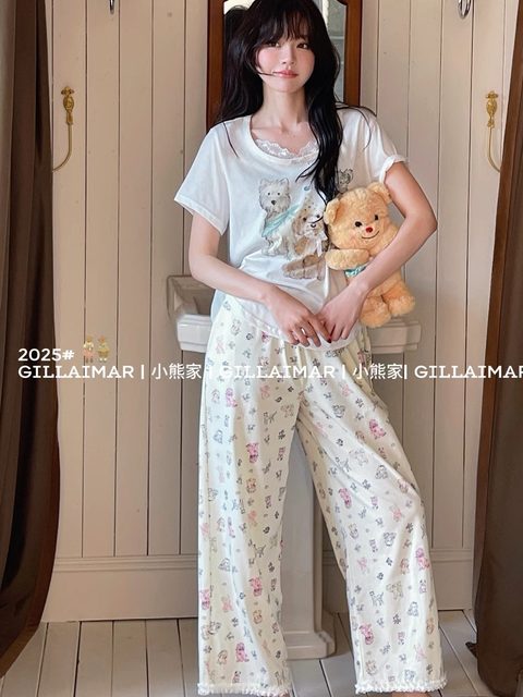 Gill Aimar Little Bear Home Genuine 2025 Spring Cute Cartoon Lace Dog ...