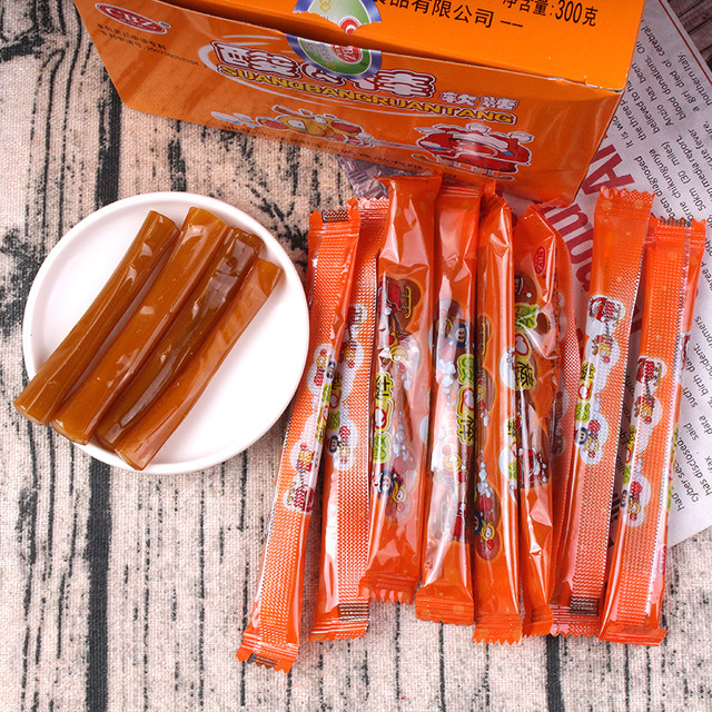 Sour Q stick jelly candy fruit flavor hi jelly candy sticky tooth candy