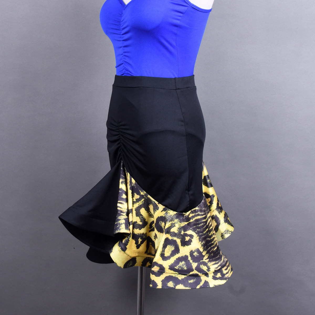 Buting Dance Women's Leopard Print Latin Dance Skirt - Rumba, Cha Cha ...