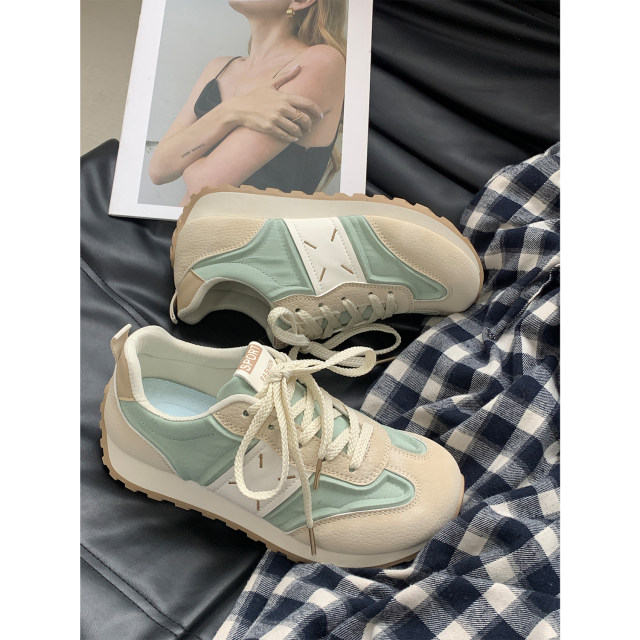 Mint Mambo Green Casual Shoes for Women 2024 Autumn New Fashion ...