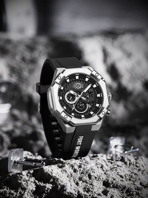 Dickies watch men's multi-functional student three-eye trendy ...