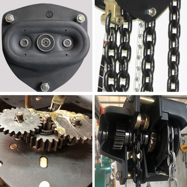 Bearing hand chain hoist triangle lifting inverted chain manual hoist ...