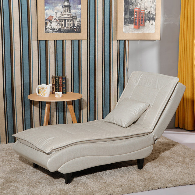 Lazy sofa single chaise lounge chair small apartment home living room ...