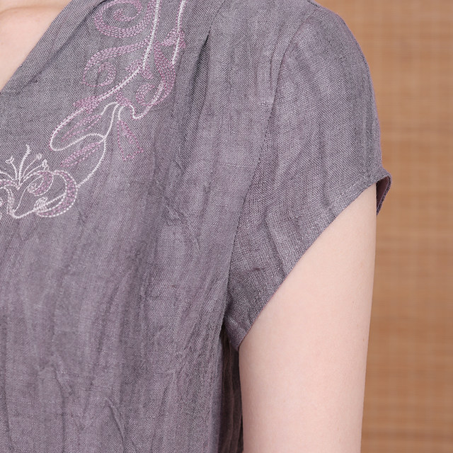 Bufu 2024 Summer dress new dress stir -fry color tie dye V -neck, comfortable, comfortable, lazy ...