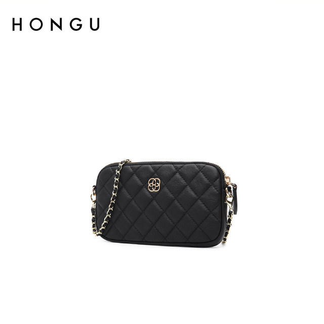 hongu/honggu classic rhombus chain bag, casual and versatile shoulder ...
