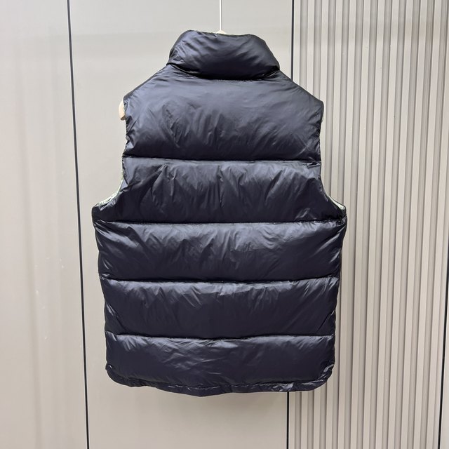 New winter down jacket vest men's workwear stand-up collar waistcoat casual warm slim vest white ...