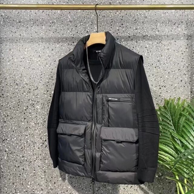New autumn and winter down cotton vest for men, trendy, casual and versatile, youth internet ...