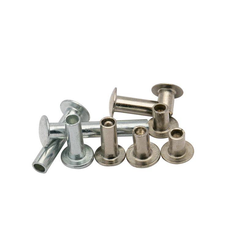 Galvanized Semi-Hollow Iron Rivets, 3mm-6mm Flat Round Head Rivets ...
