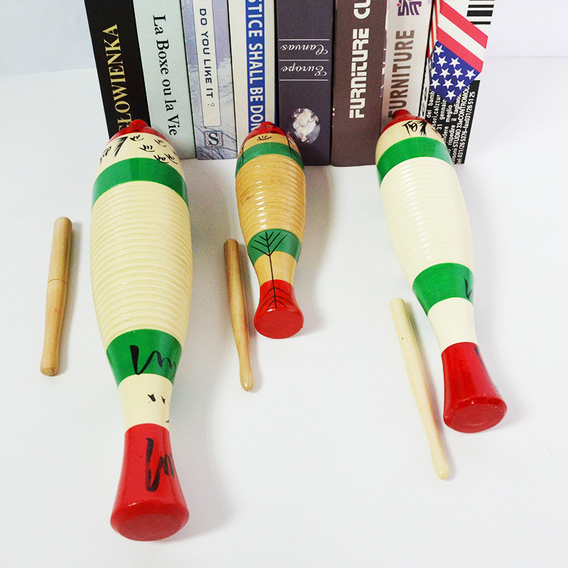 Wooden Frog Percussion Instrument - Throw Sandbags Musical Toy