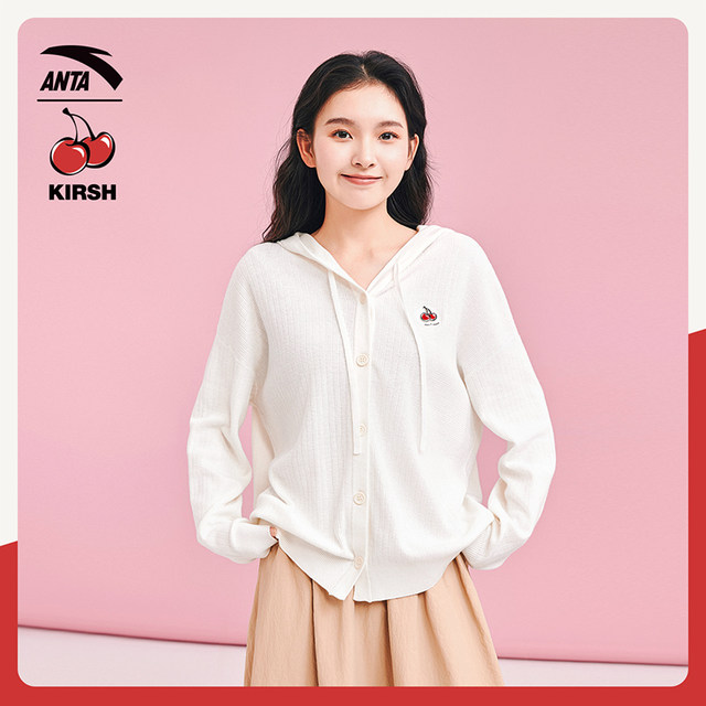 ANTA KIRSH joint model丨hooded sports coat women's 2024 spring and ...