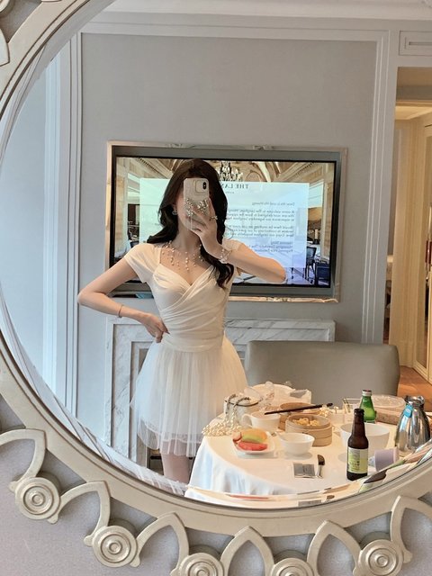 Spot cup-up slimming experience is good at waist quality~ cross-top ...