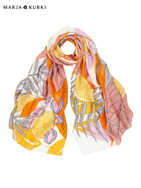 MARJAKURKI Maria Gucci silk scarf for women 2025 new spring and summer ...