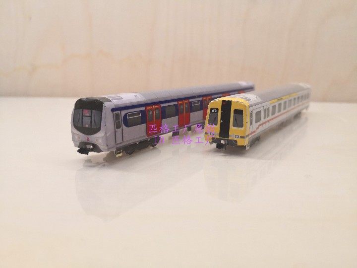N scale mtr new east rail line דגם רכבת תחתית | דגם נייר תלת מימד ...