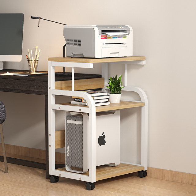 Computer main rack floor-standing office storage rack printer rack ...