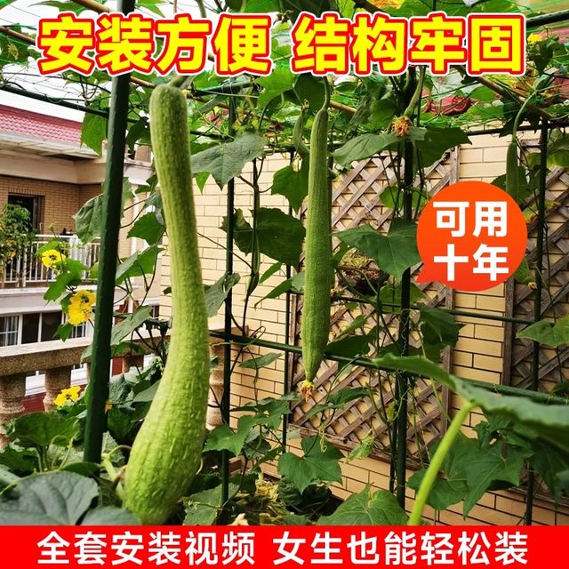 Grape rack outdoor climbing vine rack flower bracket plastic-coated ...