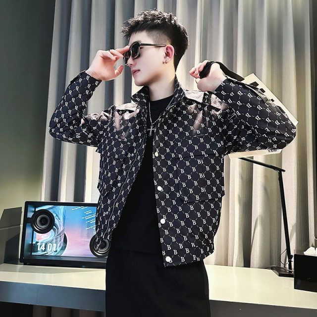 Spring ins trendy brand jacket handsome top 2024 new men's coat trendy ...