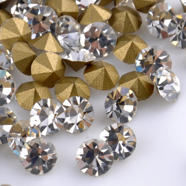 Domestic sharp-bottom boutique white diamond patch diamond DIY jewelry ...