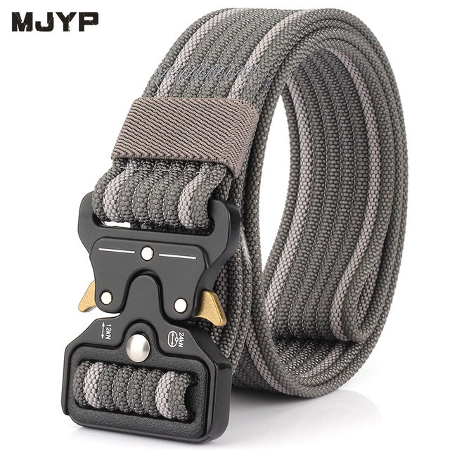 Tactical belt men's canvas Cobra casual buckle multi-functional nylon ...
