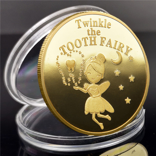 Color-printed non-fading tooth fairy gold coins for children to replace ...