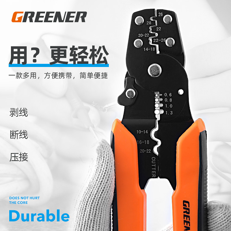 Green Forest Electrician Wire Cutter Crimping Tool