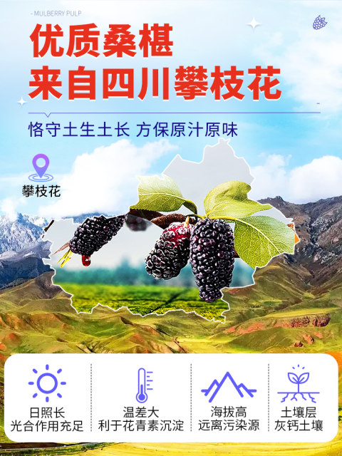 Tongrentang black wolfberry mulberry puree pure freshly squeezed ...