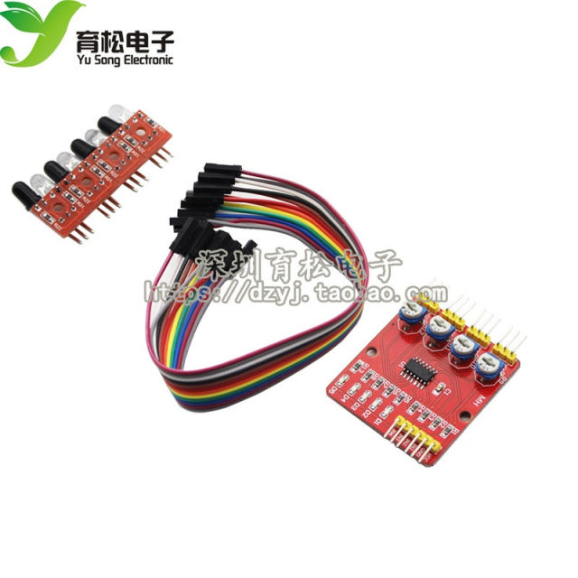 4-channel infrared tracking/tracking module/line patrol module/obstacle ...
